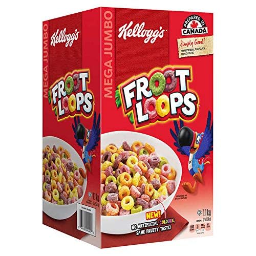 Kellogg's Froot Loops Cereal | Jumbo 38.8oz | Whole Grain – Supreme Goods